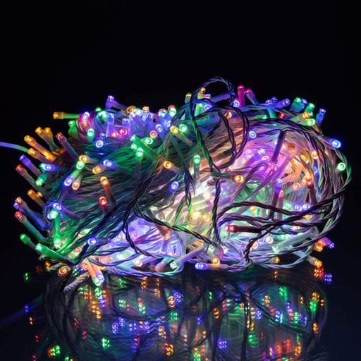 Гирлянда Рождественская фея уличная 50 м 500 LED белый провод для ...