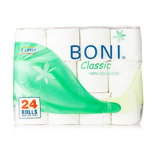 Туалетний папір Boni Classic 2-х шаровий, 24шт - купити в інтернет ...