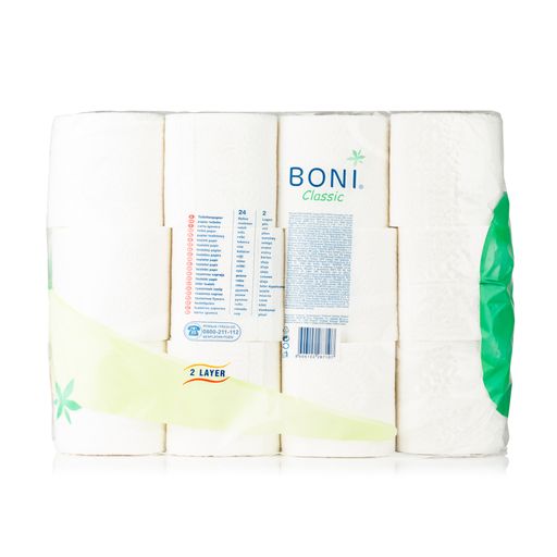 Туалетний папір Boni Classic 2-х шаровий, 24шт - купити в інтернет ...