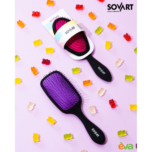 Щітка масажна для волосся SOVART овальна, рожева - купити на EVA.UA