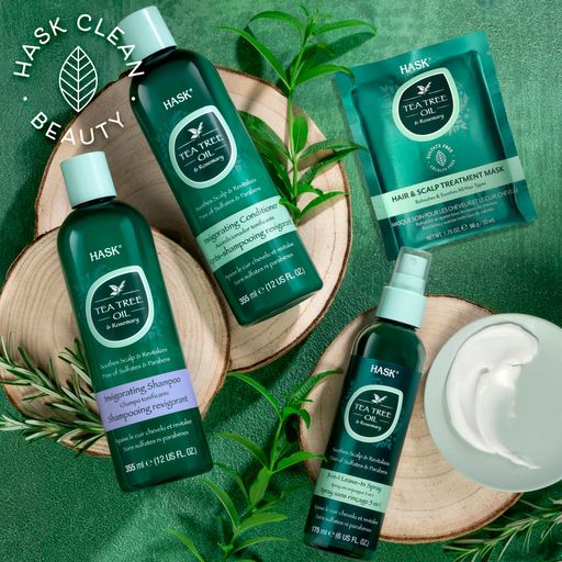 Заспокоювальний шампунь для шкіри голови Hask Tea Tree Oil & Rosemary ...