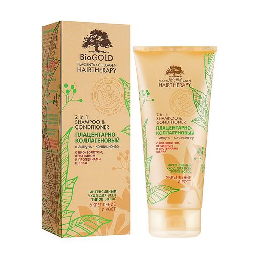 Шампунь-кондиціонер плацентарно-колагеновий BioGold для сухого ...