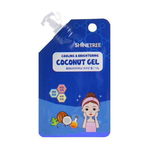Гель для обличчя Shinetree Soft Coconut Gel Охолодження та Сяяння, з екстрактом кокоса, 12 г ...