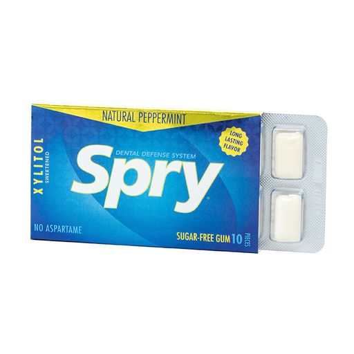 Натуральна жувальна гумка Spry Natural Peppermint Sugar-Free Gum з ...
