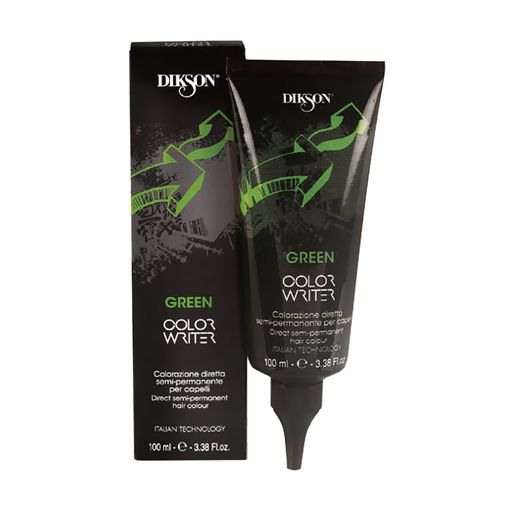 Семіперманентний барвник для волосся Dikson Color Writer Green, 100 мл ...