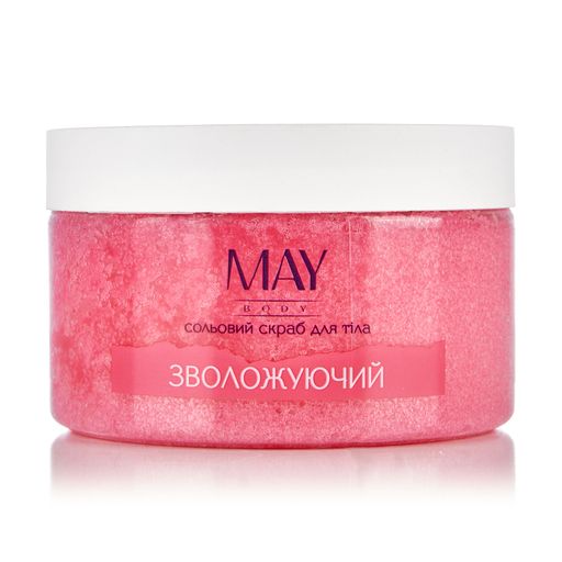 Зволожувальний сольовий скраб для тіла May body, 250 мл — купити на EVA ...