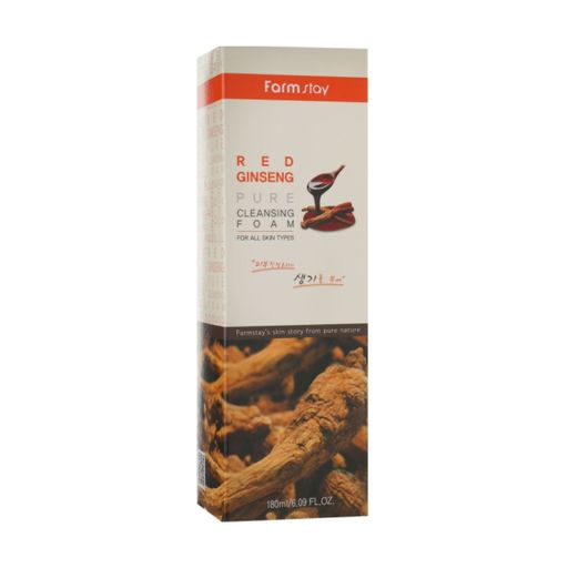 Пінка для вмивання Farmstay Red Ginseng Pure Cleansing Foam з ...