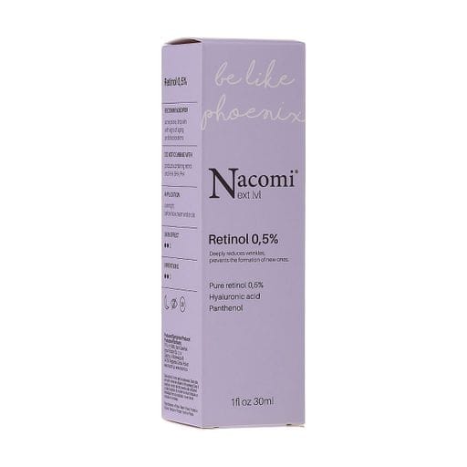Нічна сироватка для обличчя Nacomi Next Level Retinol 0,5% з ретинолом ...