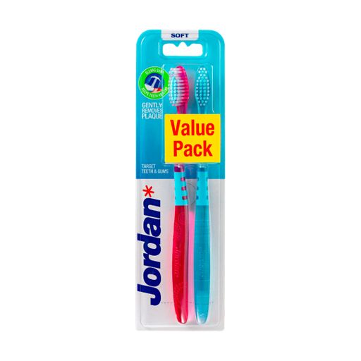 Набір зубних щіток Jordan Teeth & Gums м'яких, 2 шт - купити на EVA.UA