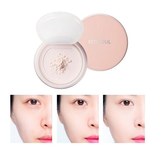 Розсипчаста пудра для обличчя The Saem Eco Soul Bounce Powder 01 Ivory ...