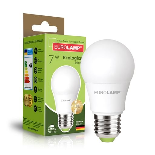 LED-лампа Eurolamp Ecological Series A50 7W E27 3000K, 1 шт - купить на EVA.UA - гипермаркет красоты