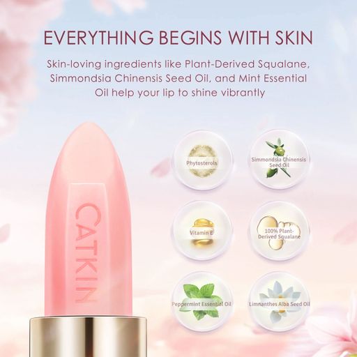 Зволожувальний бальзам для губ Catkin Hydrating Lip Balm Color Changing Lip Moisturizer, 3.3 г ...