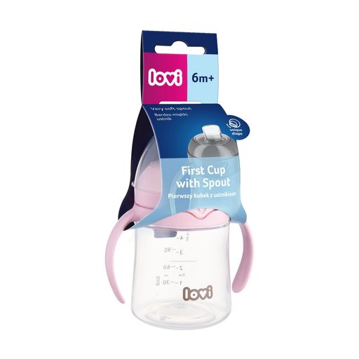 Моя перша кружка LOVI з носиком, рожева, від 6 місяців, 150 мл (35/353 ...
