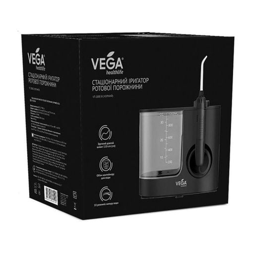 Стаціонарний іригатор для ротової порожнини Vega VT-2000 B, чорний — купити на EVA.UA ...