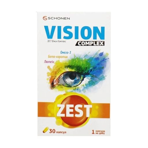 Дієтична добавка в капсулах Schonen Zest Vision Complex, 30 шт — купити на EVA.UA