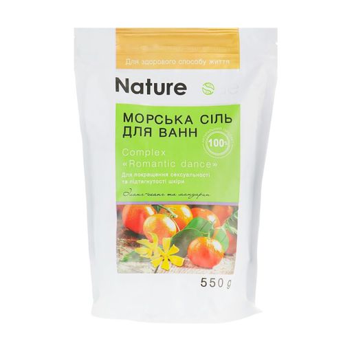 Морська сіль для ванн Nature Code Romantic Dance, 550 г — купити на EVA.UA - гіпермаркет краси