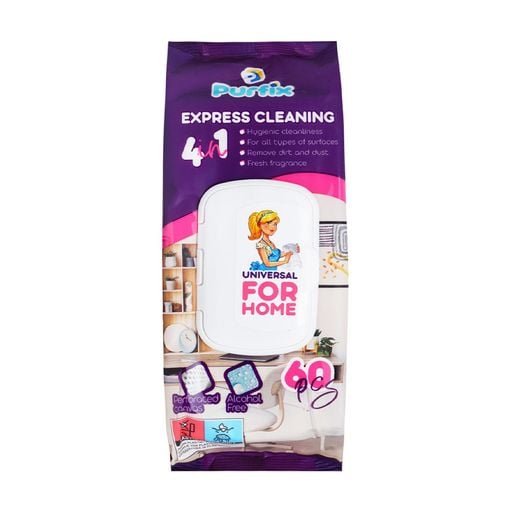 Універсальні вологі серветки для прибирання Purfix Universal For Home ...