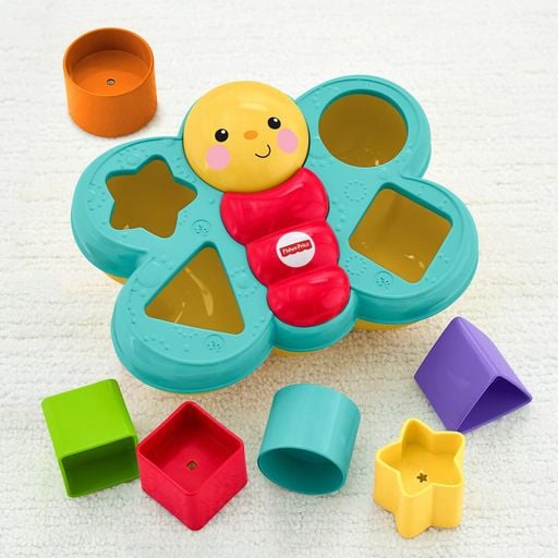 Сортер Fisher-Price Метелик, від 6 місяців, 6 елементів (CDC22 ...