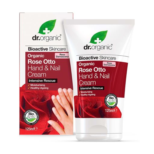 Крем для рук та нігтів Dr. Organic Bioactive Skincare Rose Otto Hand ...