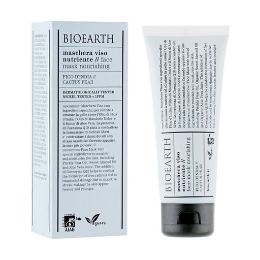 Живильна маска для обличчя Bioearth Nourishing Face Mask з кактусом ...