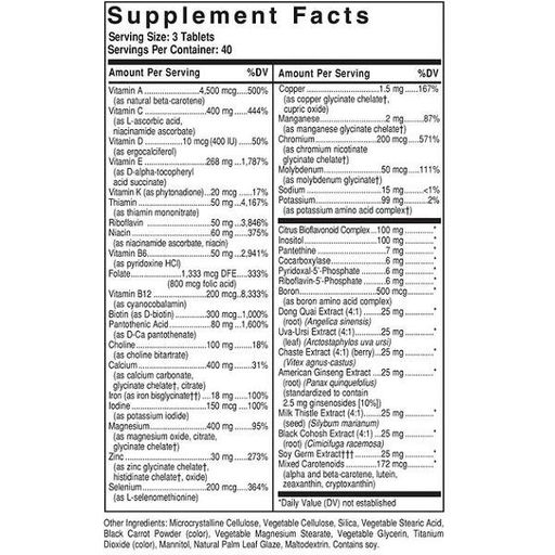 Вітамінно-мінеральний комплекс Solgar Female Multiple 120 Tabs (855182 ...