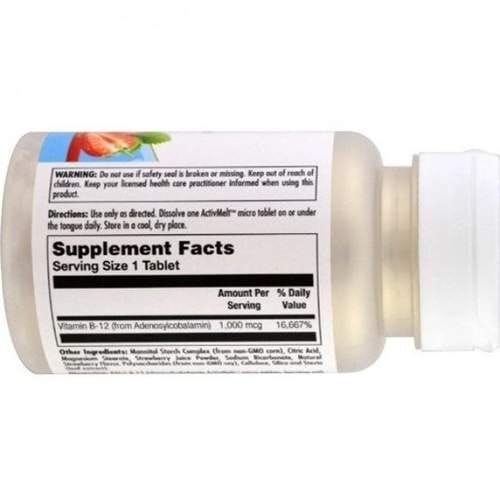 Вітамін Б12 KAL B-12 Adenosylcobalamin 1000 mcg 90 Micro Tablets ...