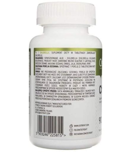 Натуральна добавка для спорту OstroVit Chlorella 90 Tabs (857370 ...