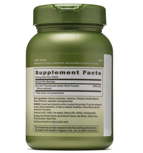 Часник GNC Herbal Plus Odorless Garlic 1000 mg 100 Tabs (859058 ...