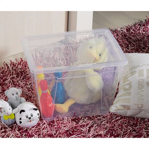 Контейнер DEA home Easy на колесах, прямокутний, прозорий, 40*30*28 cм ...