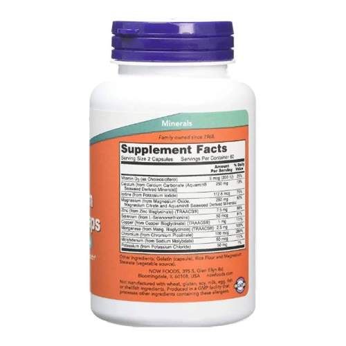 Мультимінеральний комплекс NOW Foods Full Spectrum Mineral 120 Veg Caps ...