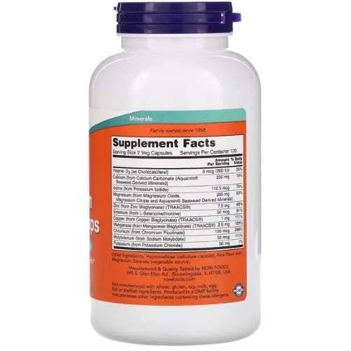 Мультимінеральний комплекс NOW Foods Full Spectrum Mineral 240 Veg Caps ...