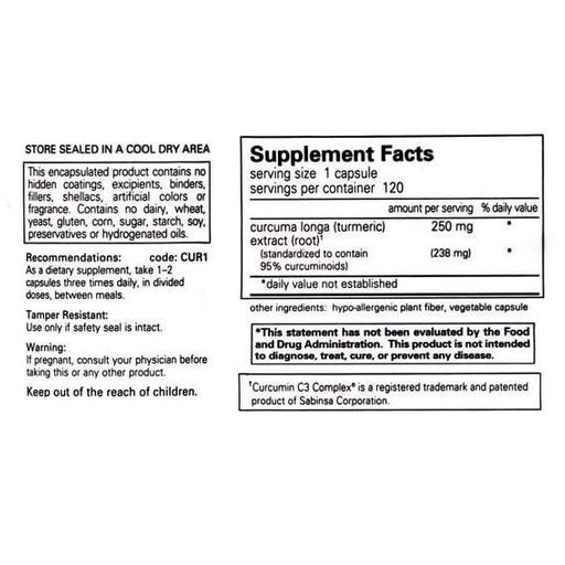 Куркума Pure Encapsulations Curcumin 250 mg 60 Caps PE-00091 (865403 ...