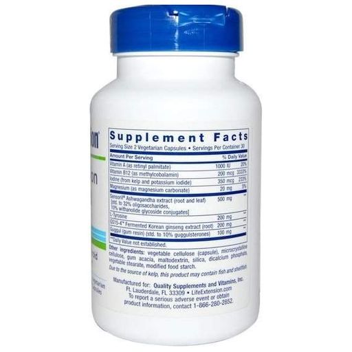 Комплекс для профілактики щитовидної залози Life Extension Triple ...