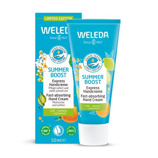 Крем для рук Weleda Summer Boost Express Hand Cream Limited Edition, 50 ...