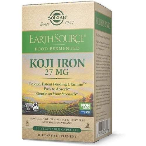 Мікроелемент Залізо Solgar Koji Iron 27 mg 60 Caps (879388) — купити на ...