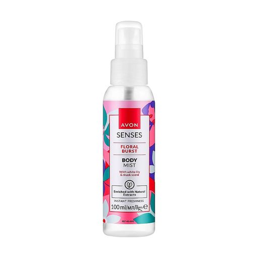 Освежающий мист для тела Avon Senses Floral Burst Body Mist Белая лилия ...