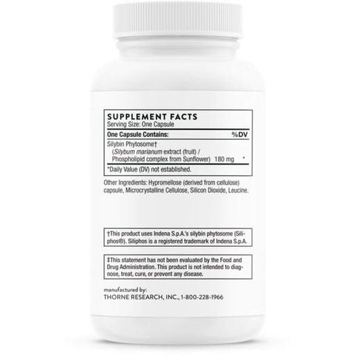 Комплекс для профілактики печінки Thorne Research Siliphos 90 Caps ...