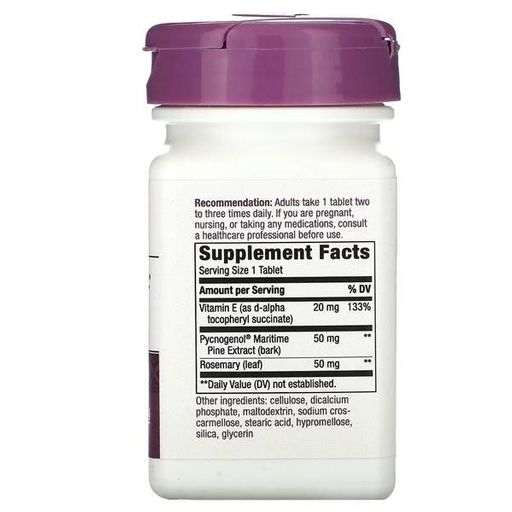 Пікногенол Nature's Way Pycnogenol Pine Bark Extract 50 mg 30 Tabs ...