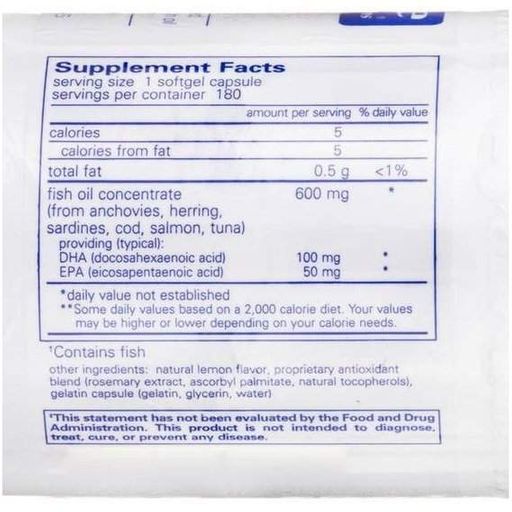 Омега 3 Pure Encapsulations DHA Enhance for Children chewable 180 ...