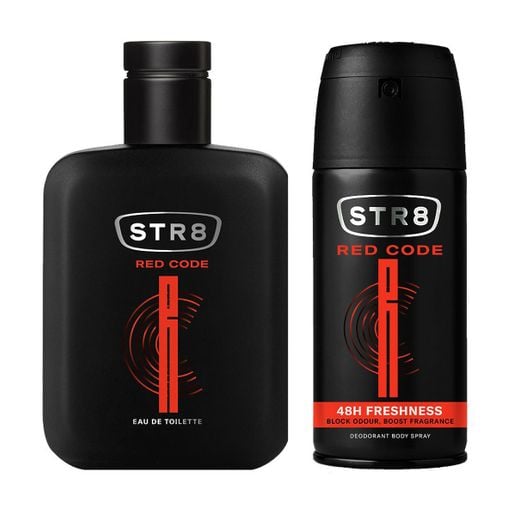 Парфумований набір чоловічий STR8 Red Code (туалетна вода, 100 мл + дезодорант-спрей, 150 мл ...