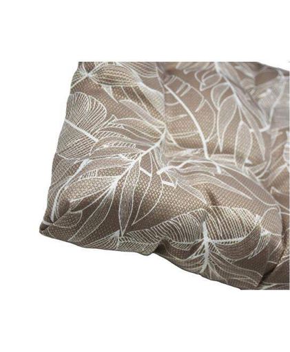 Подушка для стільця Прованс Macao листок 40х40 см Бежевий/білий (1169 ...