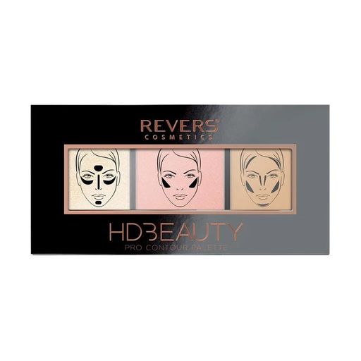 Палетка для контурингу обличчя Revers Cosmetics HD Beauty Pro Contour ...