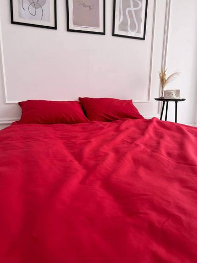 Простирадло на гумці Бязь Gold Luxe червоний 200х200х20 (974519) — купити на EVA.UA — ціна 470 грн