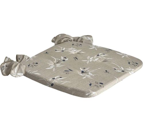 Подушка на стілець з бантами 42х48х2 см бежевий (993296) — купити на ...